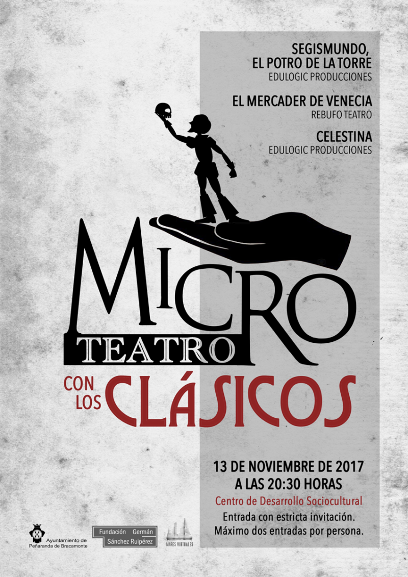 El microteatro llega el 13 de noviembre al Centro de Desarrollo ...